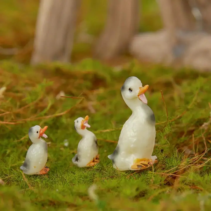 Miniature Momma Goose with 2 Goslings Figurines 3-piece Set – Rachelle ...