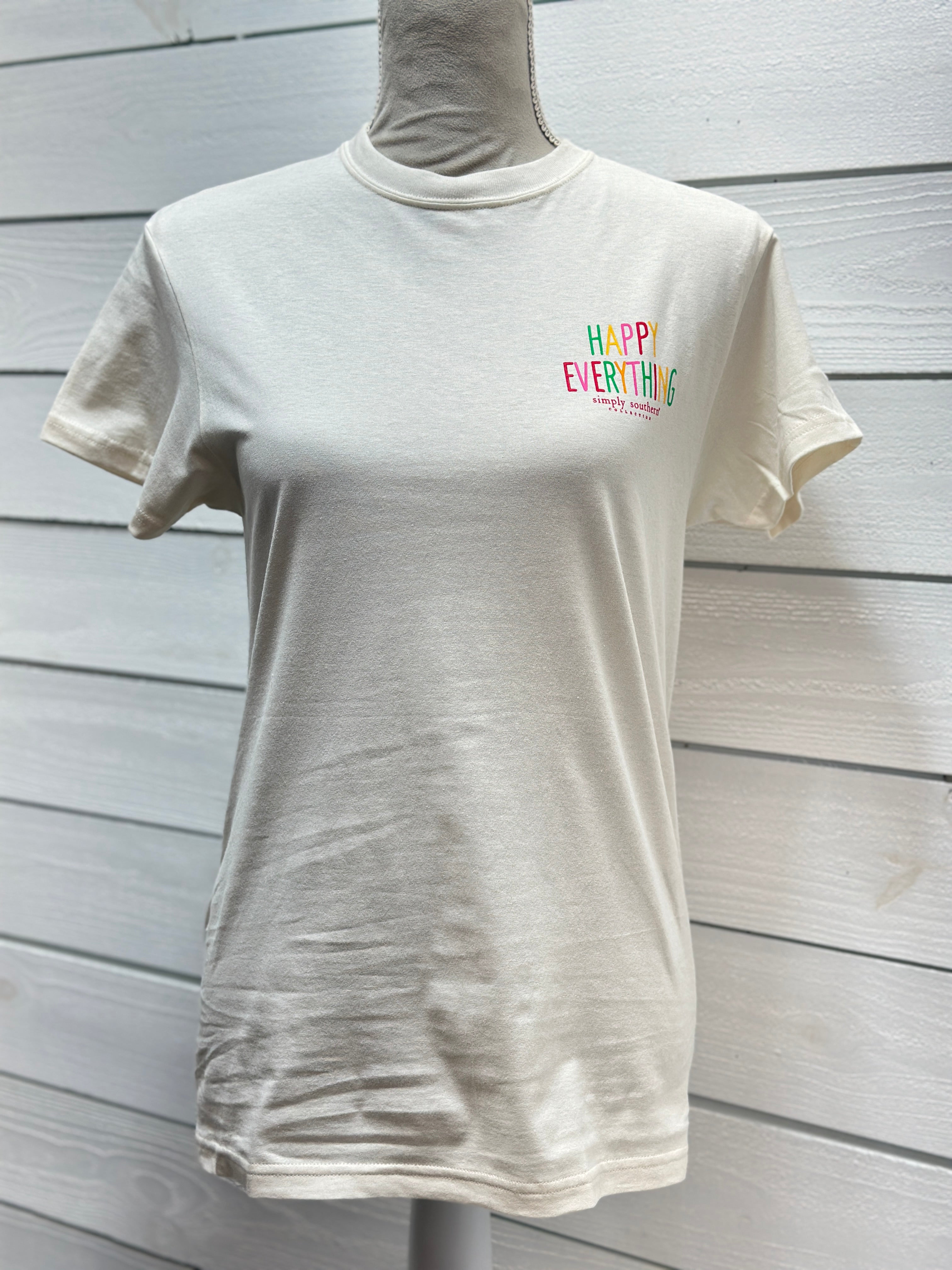 Simply Southern Happy T-Shirt - Oyster – Rachelle Danielle Rose Gifts ...