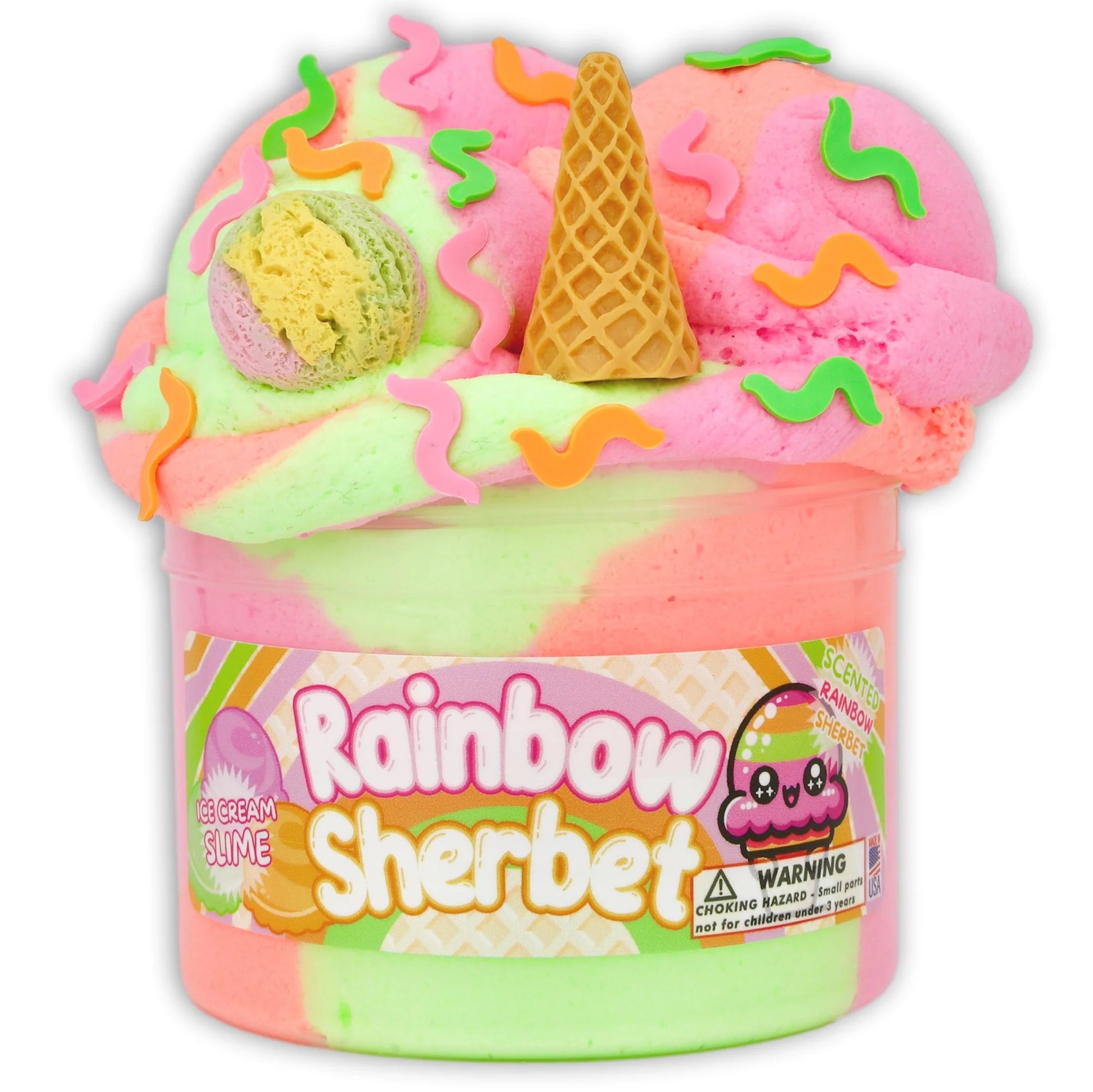 Dope Slime Rainbow Sherbert Slime – Rachelle Danielle Rose Gifts & Decor