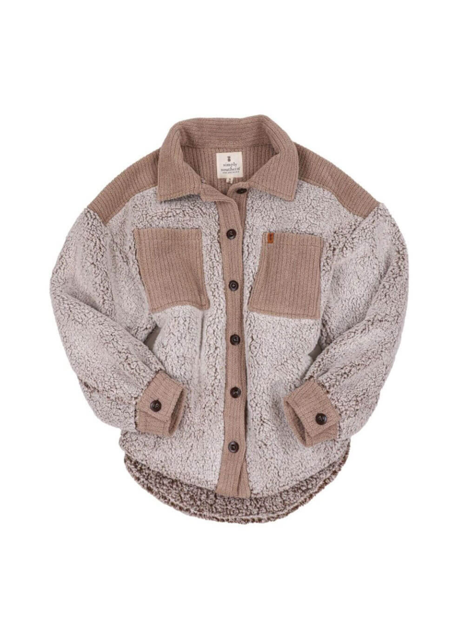 Simply Southern YOUTH Soft Shacket in Frost/Tan – Rachelle Danielle ...