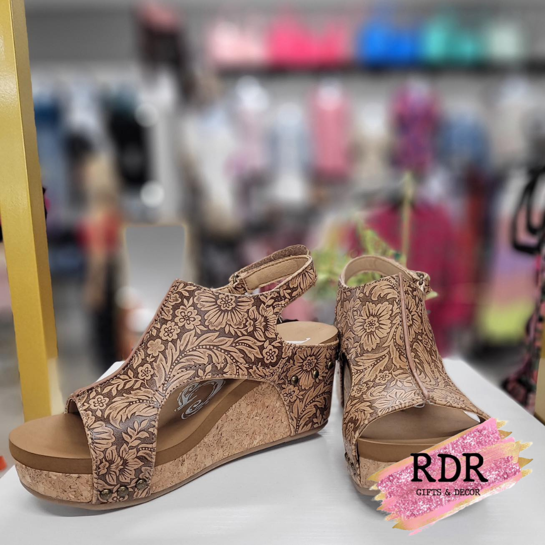 Very G Liberty Tooled Wedges – Rachelle Danielle Rose Gifts & Decor