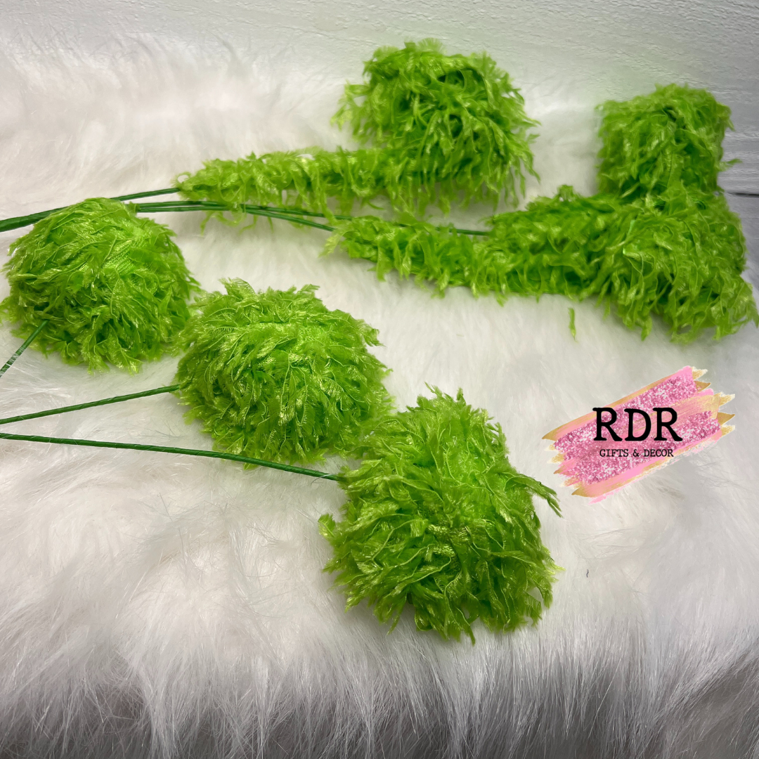 Lime Green Furry Fabric Pick – Rachelle Danielle Rose Gifts & Decor